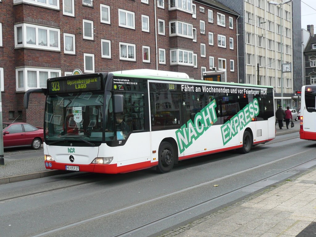 02.12.09,CITARO der HCR Nr.27 in Wanne-Eickel. - Bus-bild.de