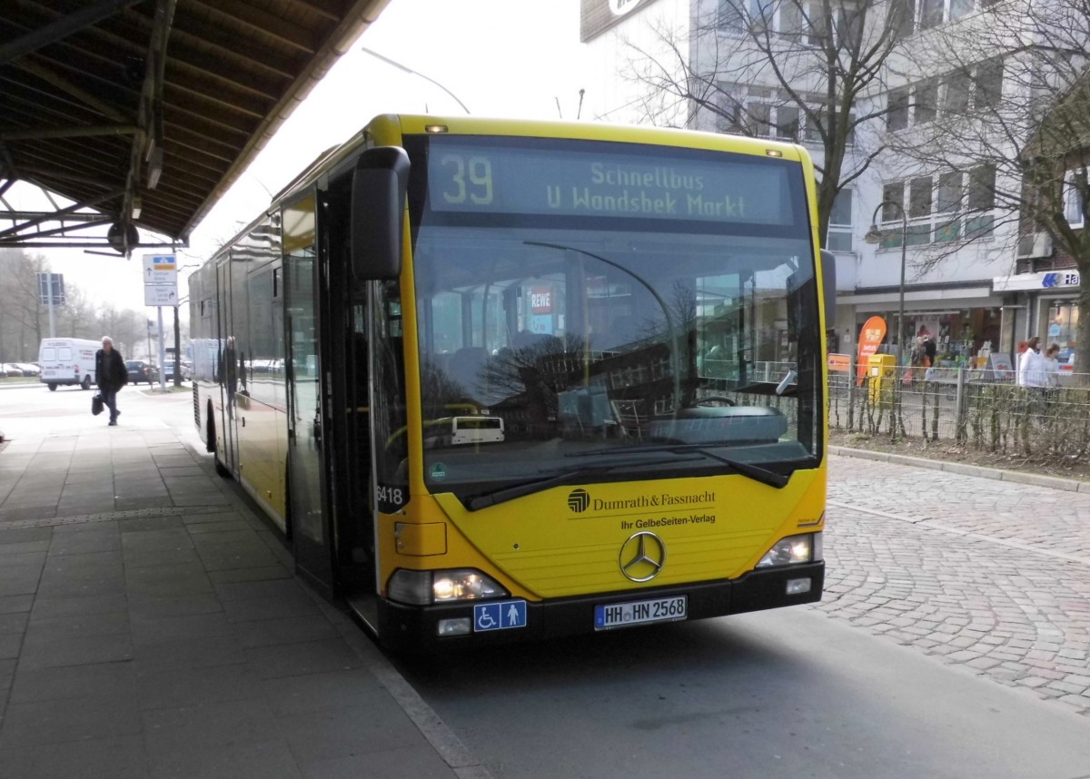 MB Citaro 0 530 MÜ HHA 6418 auf Linie 39 am Eidelstedter Platz, 10.4.15 ...