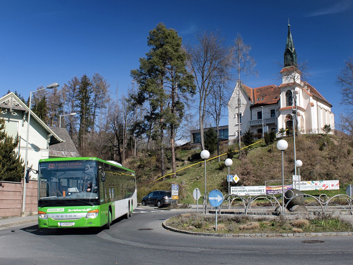 Raaba. Am 16.03.2023 war ein Setra S418 LE business von Dr - Bus-bild.de