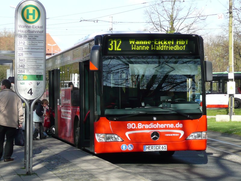 12.04.08,MB-CITARO der HCR,Wanne Eickel Hbf. - Bus-bild.de