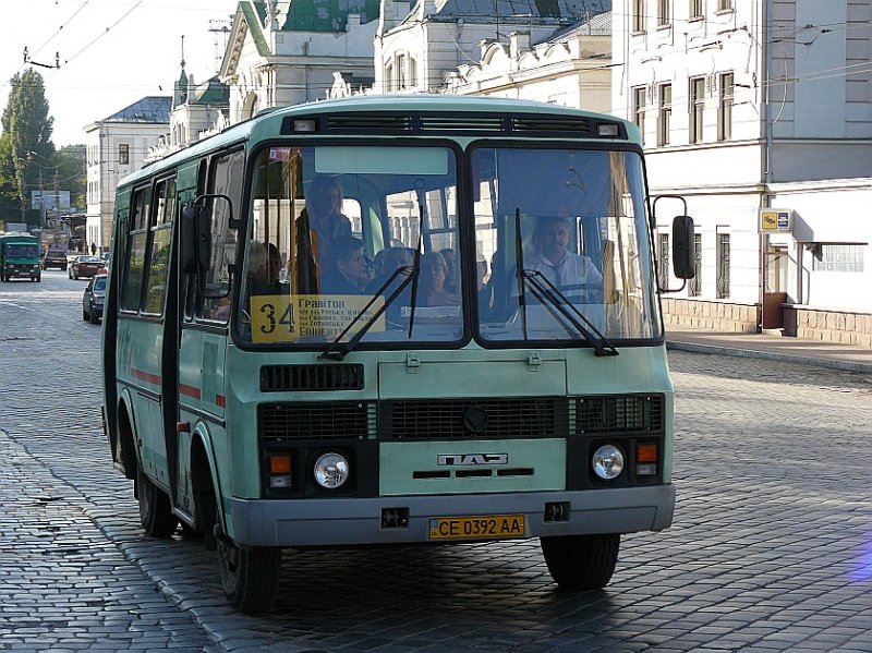 PAZ-3205 vor Hauptbahnhof 07-09-2007. - Bus-bild.de